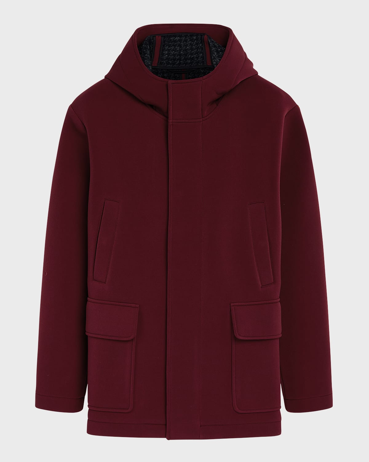 ZEGNA Men's Car Coat w/ Hideaway Hood | Neiman Marcus