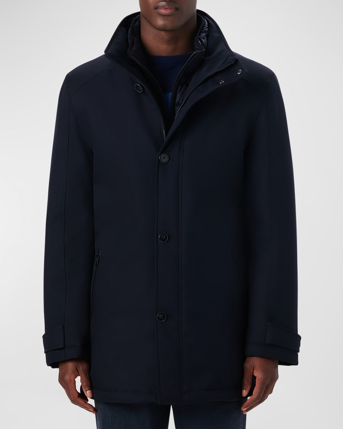 Bugatchi Men's Water-Repellent Bomber Jacket | Neiman Marcus
