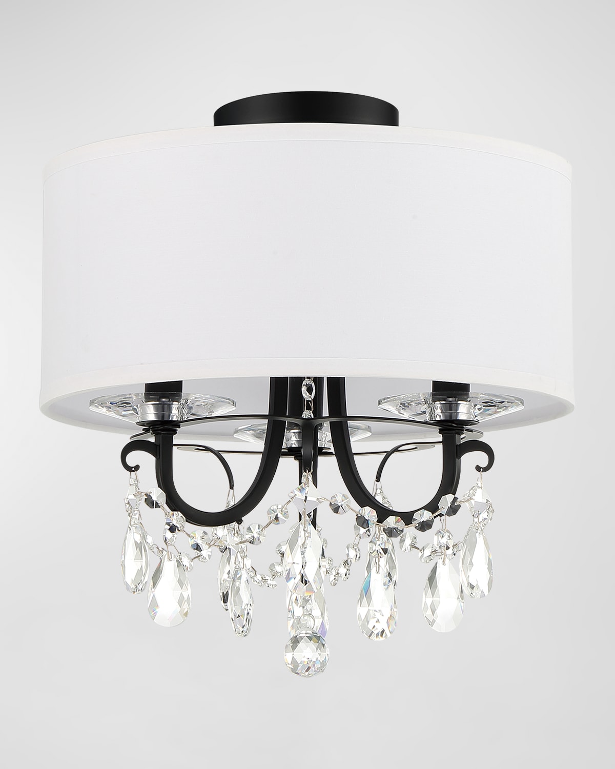 Crystorama Fiona 3-Light Antique Gold Ceiling Mount | Neiman Marcus