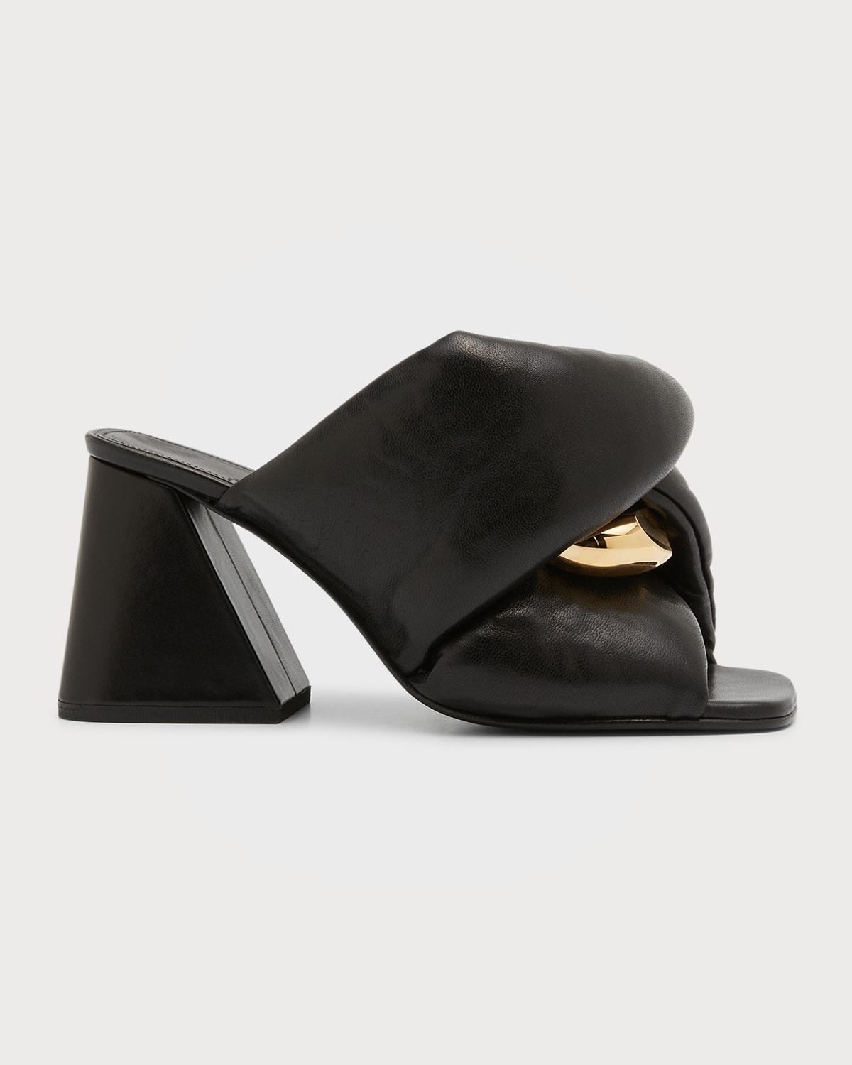 JW Anderson Twist Heeled Slide Sandals | Neiman Marcus