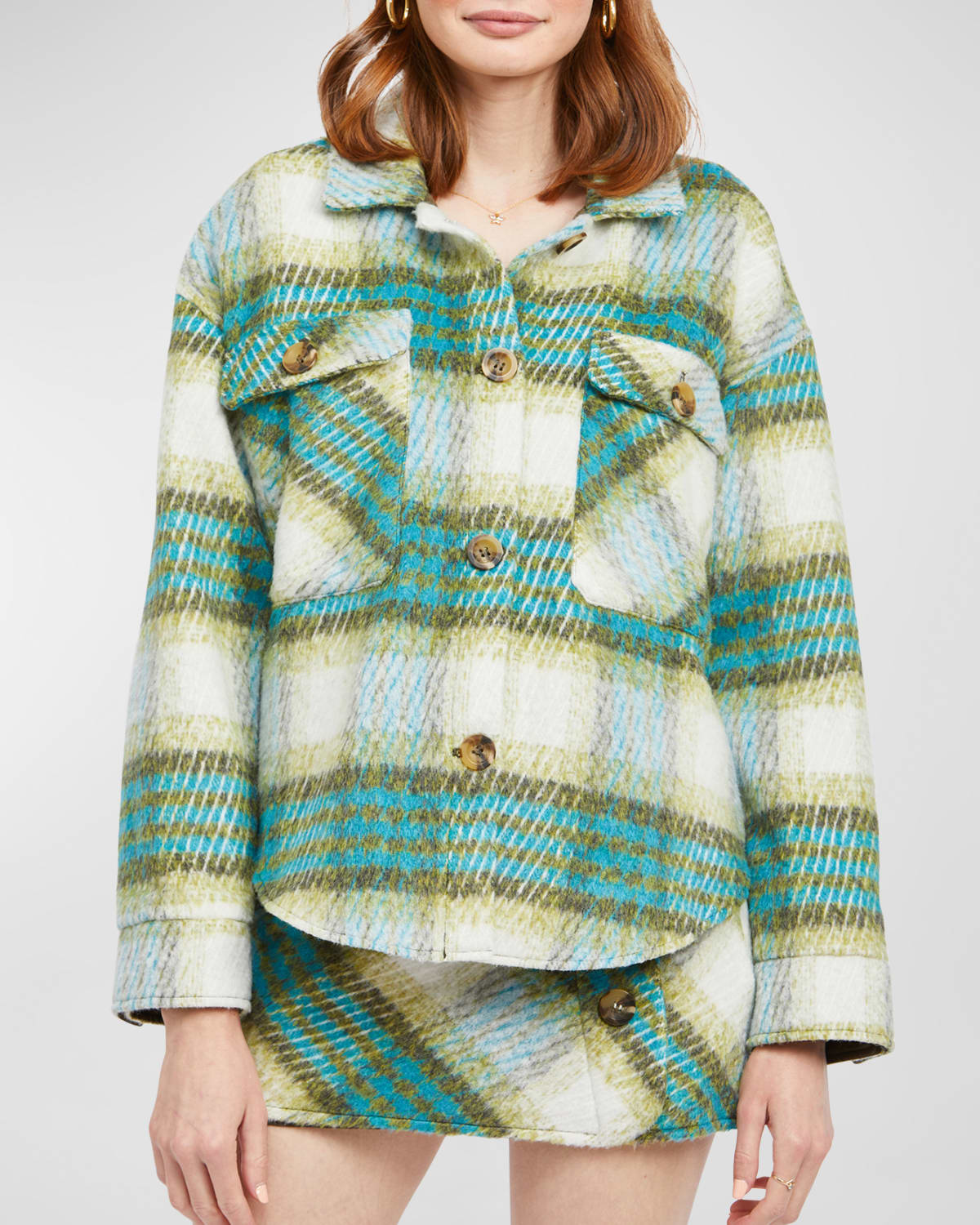 Rails Connie Wool Shirt Jacket | Neiman Marcus