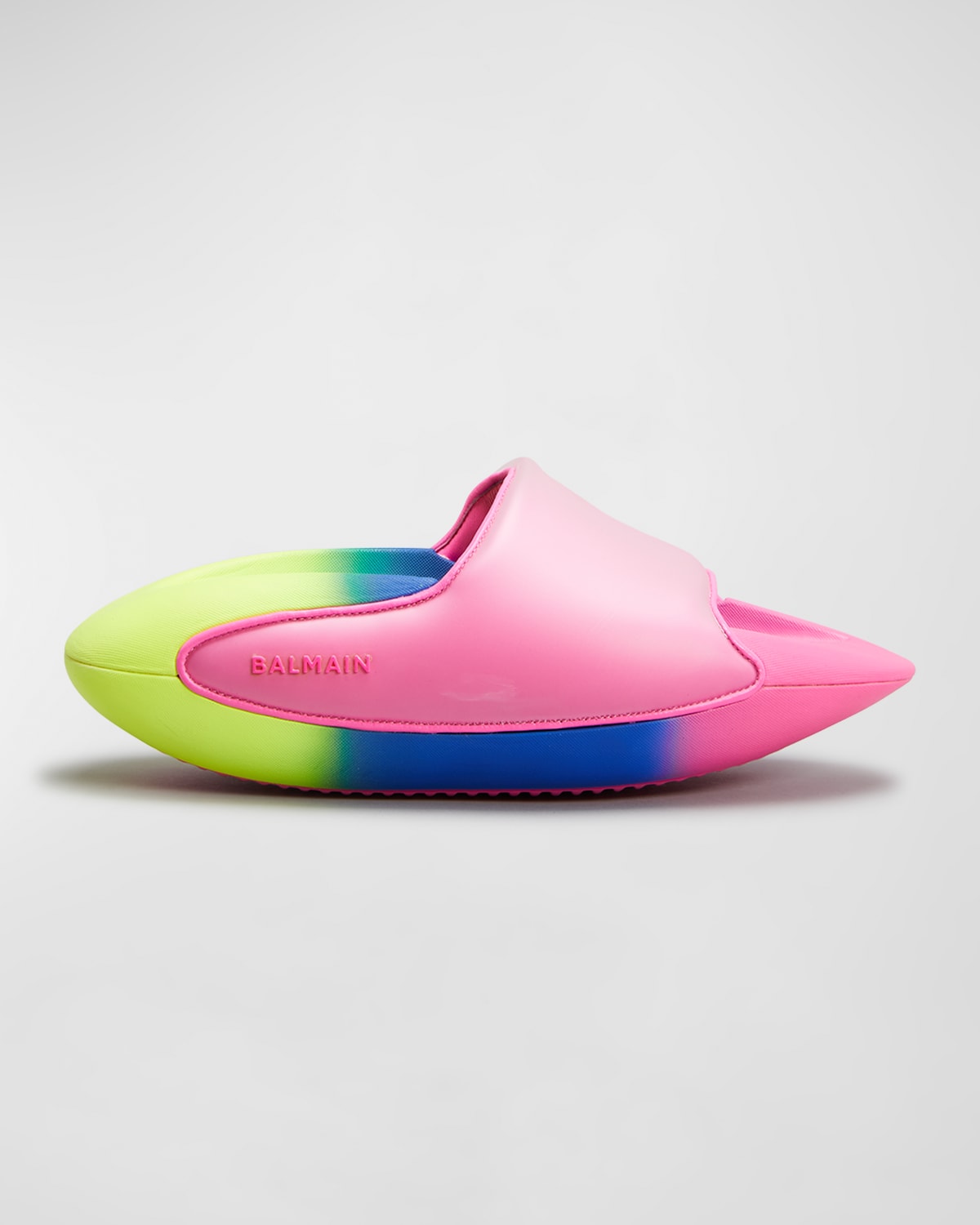 Balmain B It Quilted Monogram Slide Sandals | Neiman Marcus