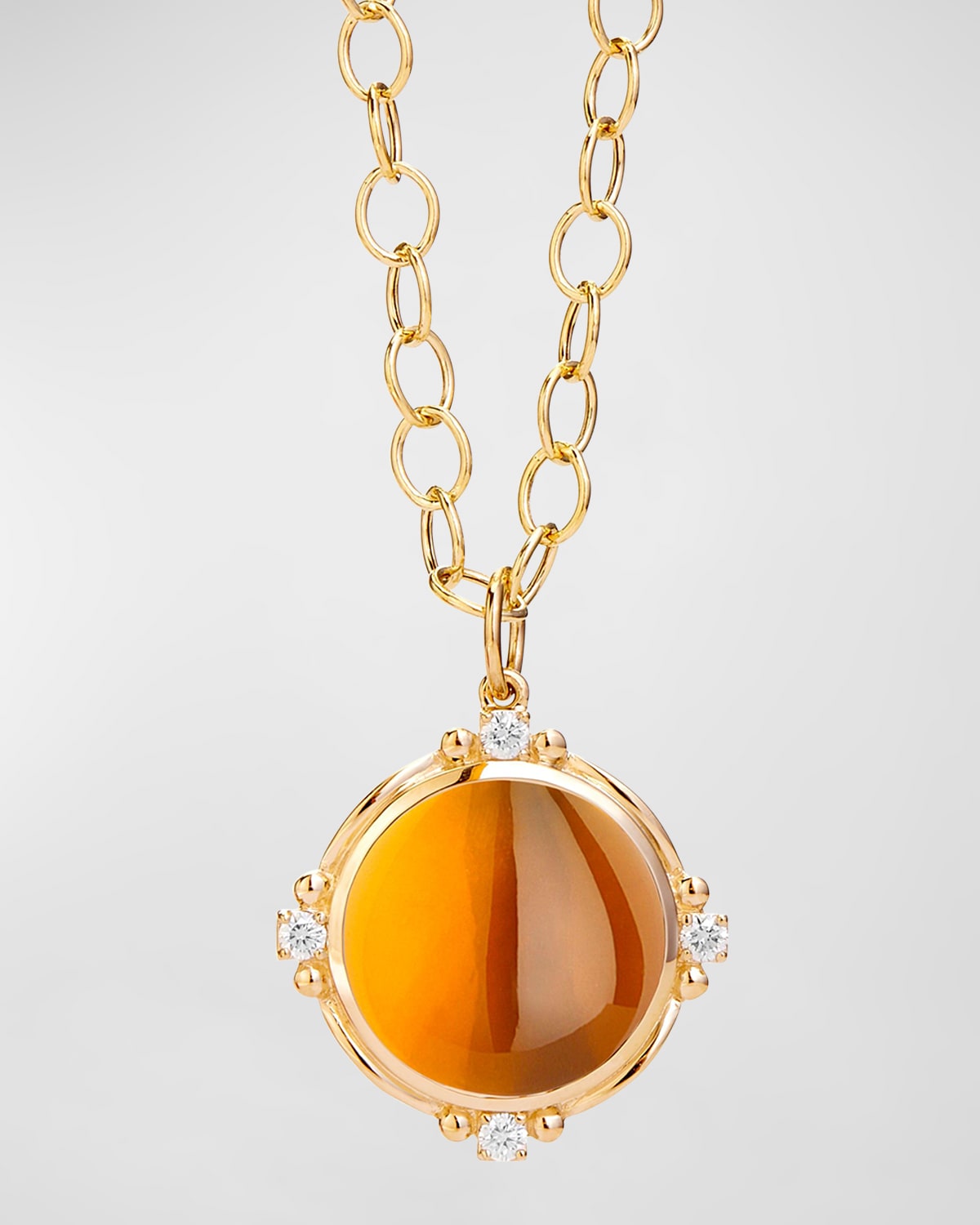 Syna Candy Gemstone Diamond Pendant, White | Neiman Marcus