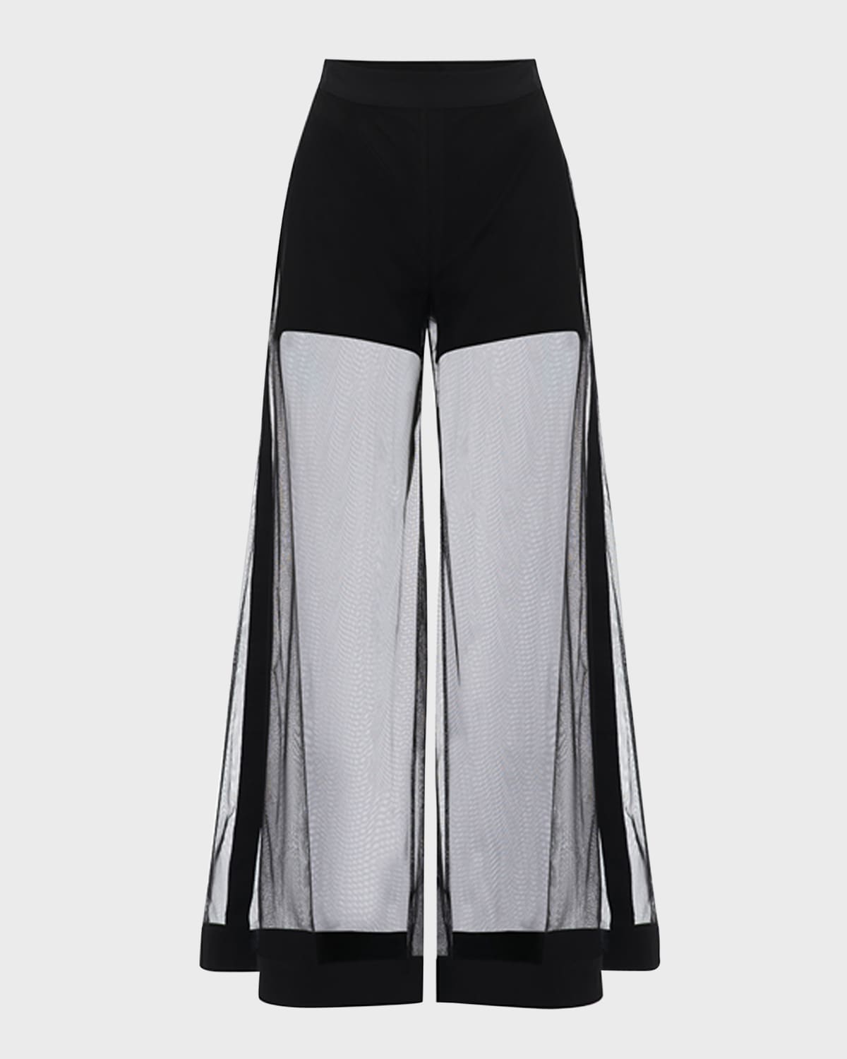 Anne Fontaine Preston High-Rise Wide-Leg Crepe Pants | Neiman Marcus