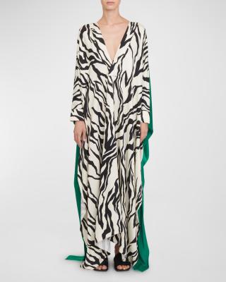 GIGII'S Aure Gemella Cowl-Neck Satin Gown | Neiman Marcus