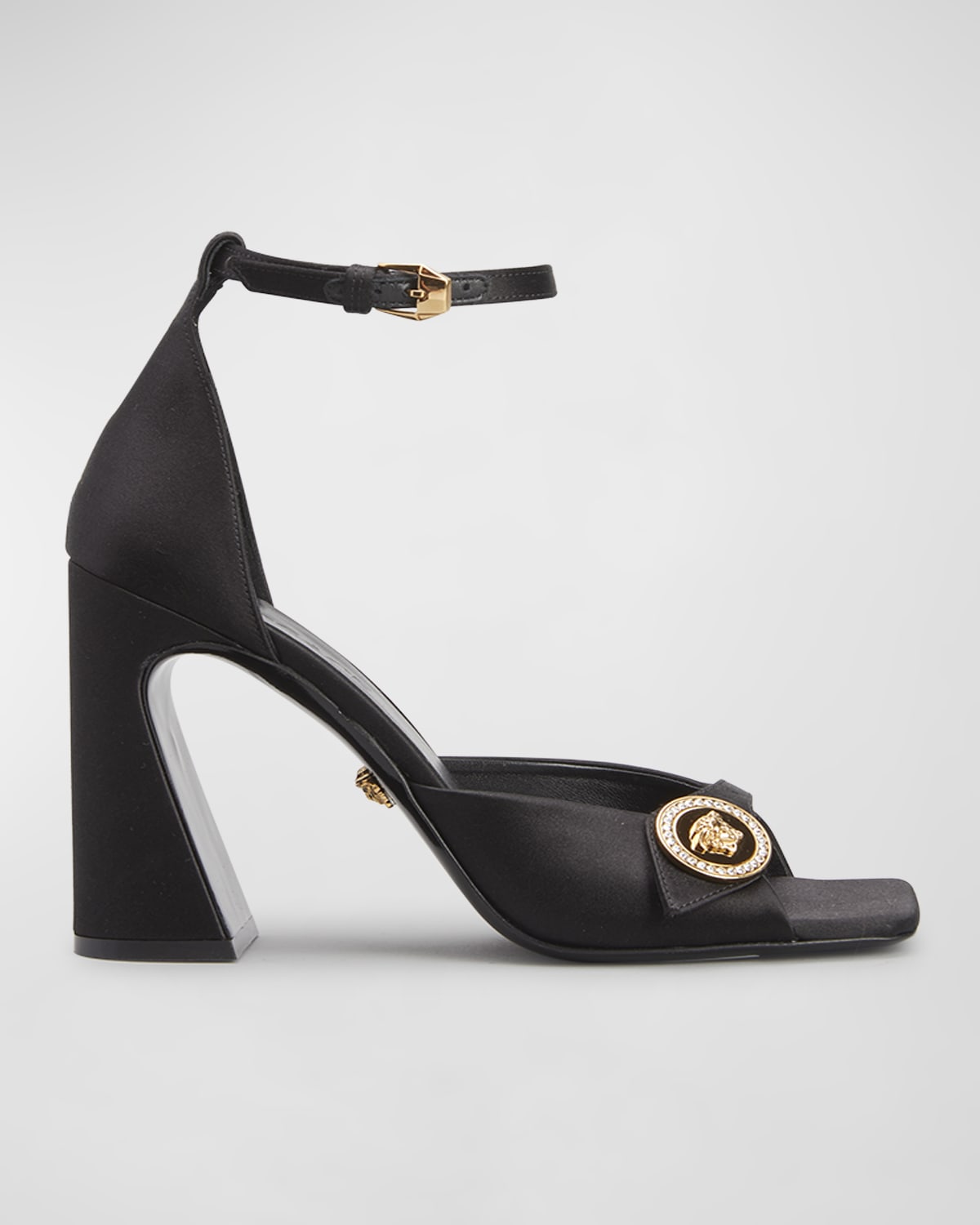 Versace Medusa Ankle-Strap Platform Pumps | Neiman Marcus