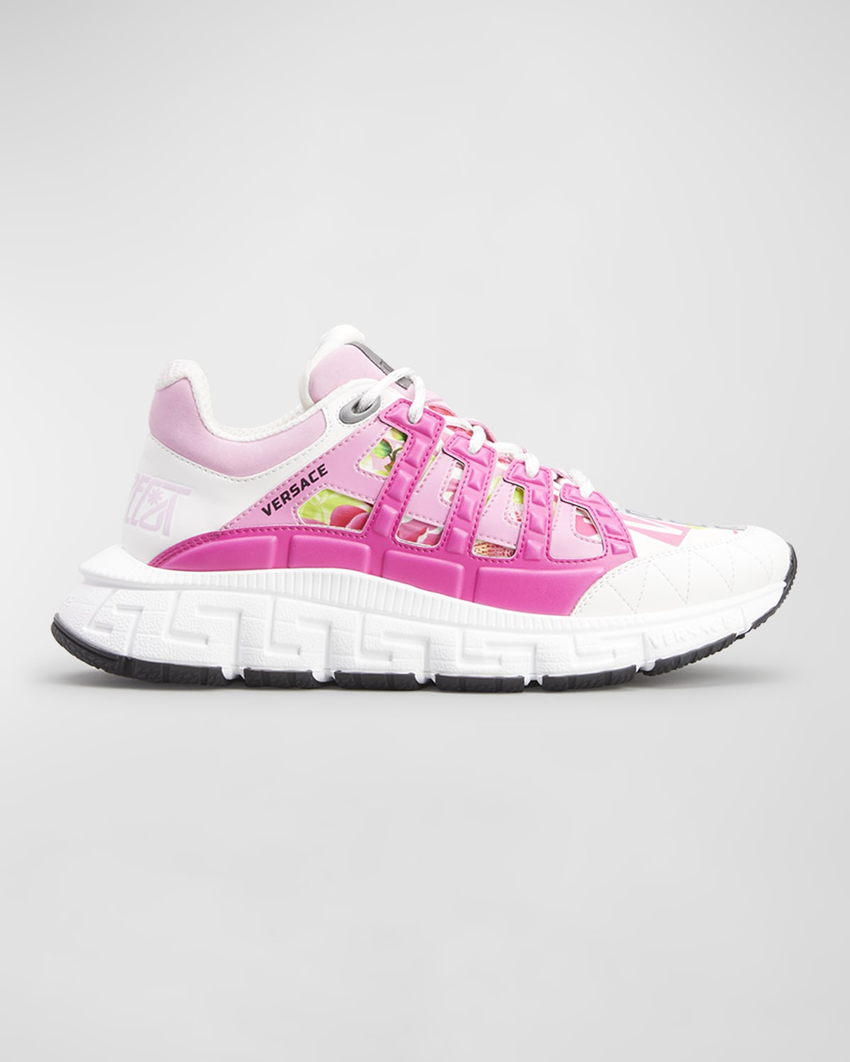 Versace Trigreca Printed Low-Top Trainer Sneakers | Neiman Marcus