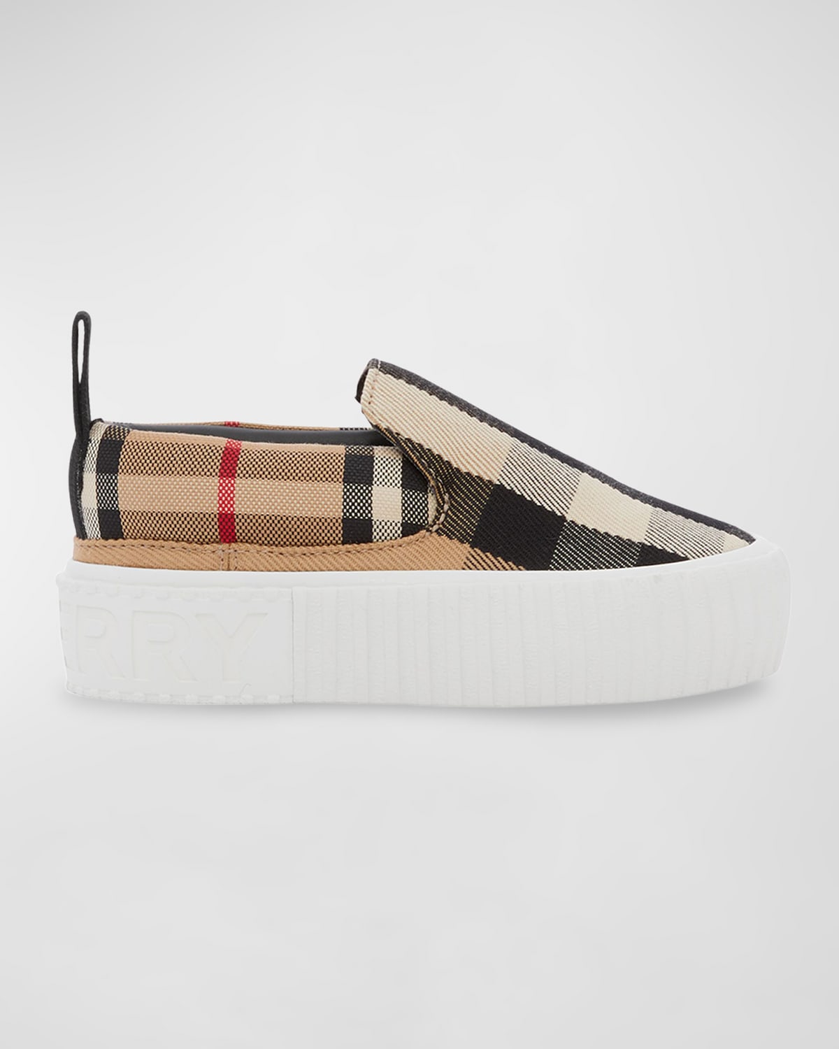 Burberry Kid's Andrew Check Slip-On Sneakers, Toddlers/Kids | Neiman Marcus
