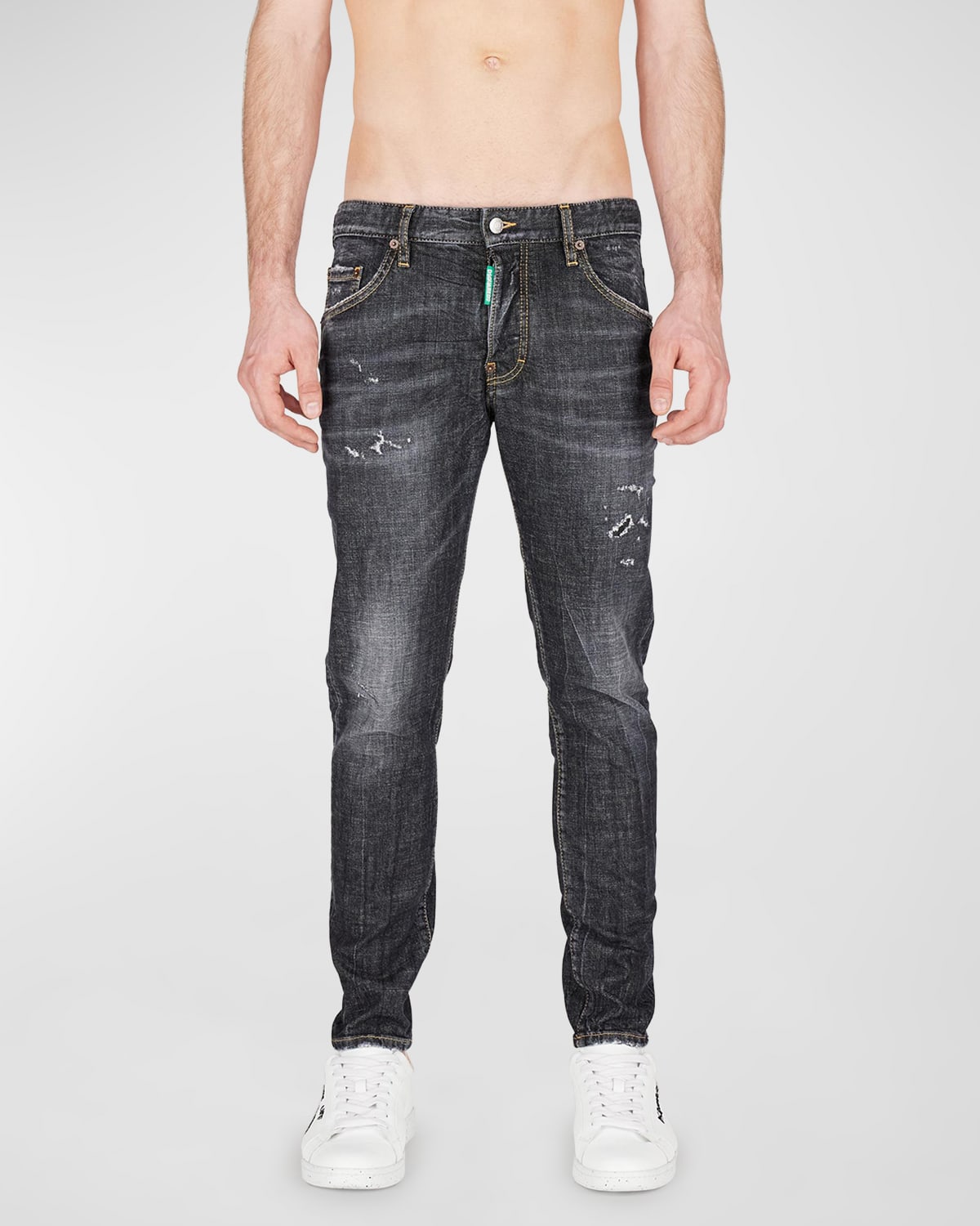 Dolce&Gabbana Men's Patchwork Denim Jeans | Neiman Marcus