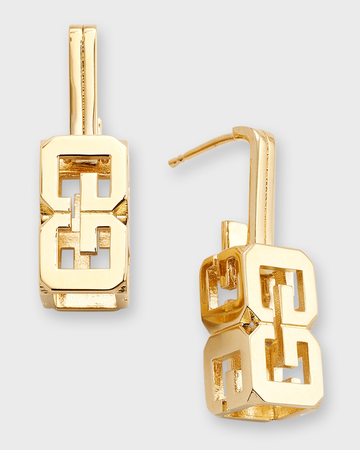 Givenchy G-Chain Pendant on Hoop Earrings | Neiman Marcus