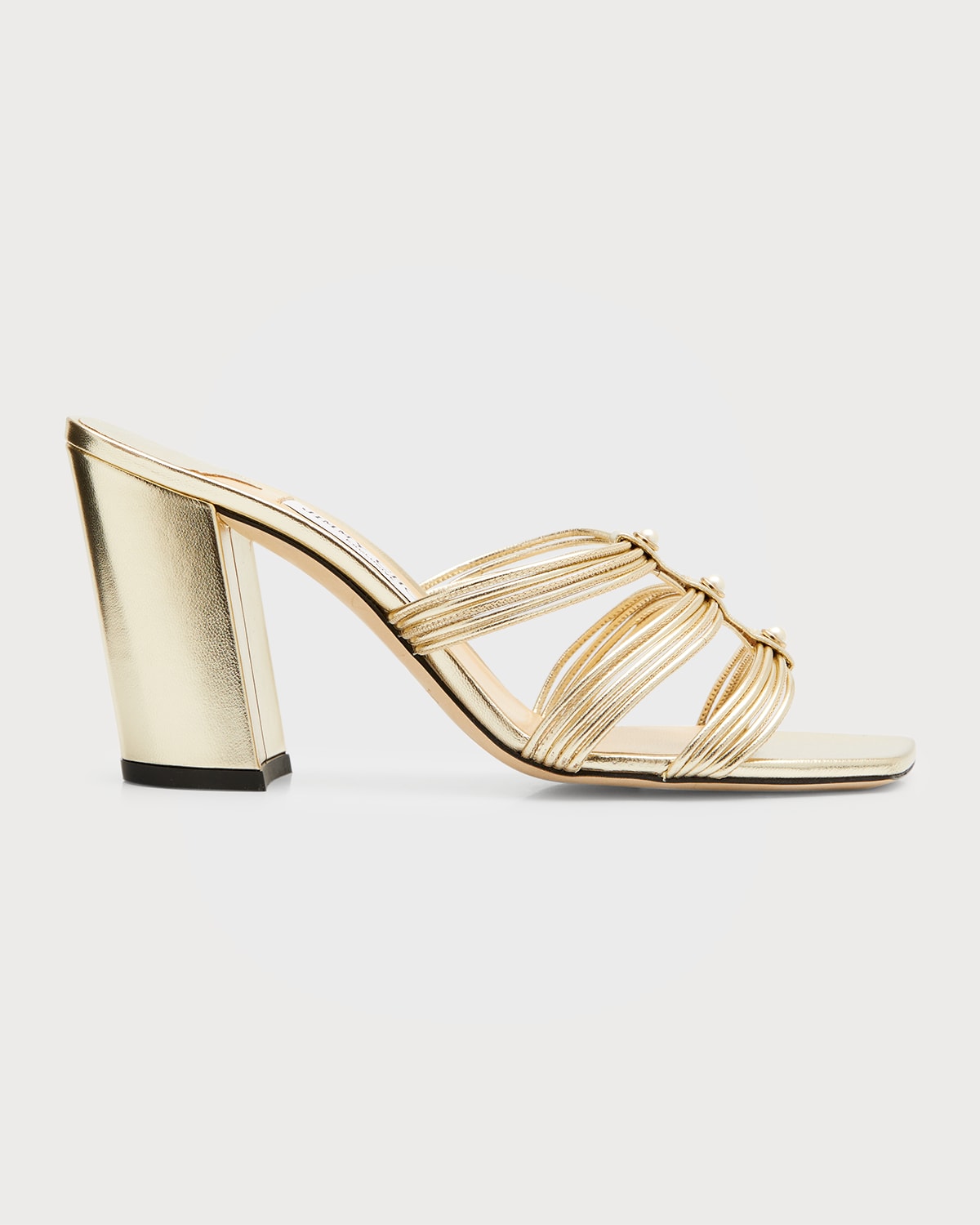 Jimmy Choo Maribou Leather Caged Wedge Sandals | Neiman Marcus