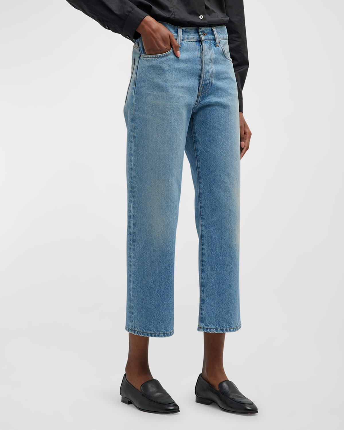 THE ROW Riaco Straight-Leg Jeans | Neiman Marcus
