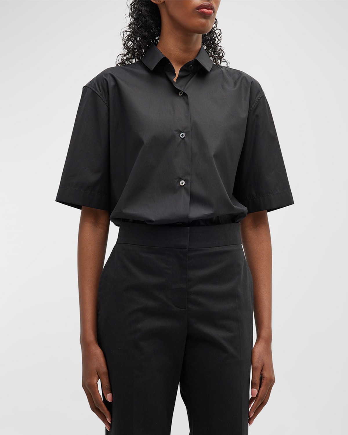 THE ROW Brant Classic Button-Front Shirt | Neiman Marcus