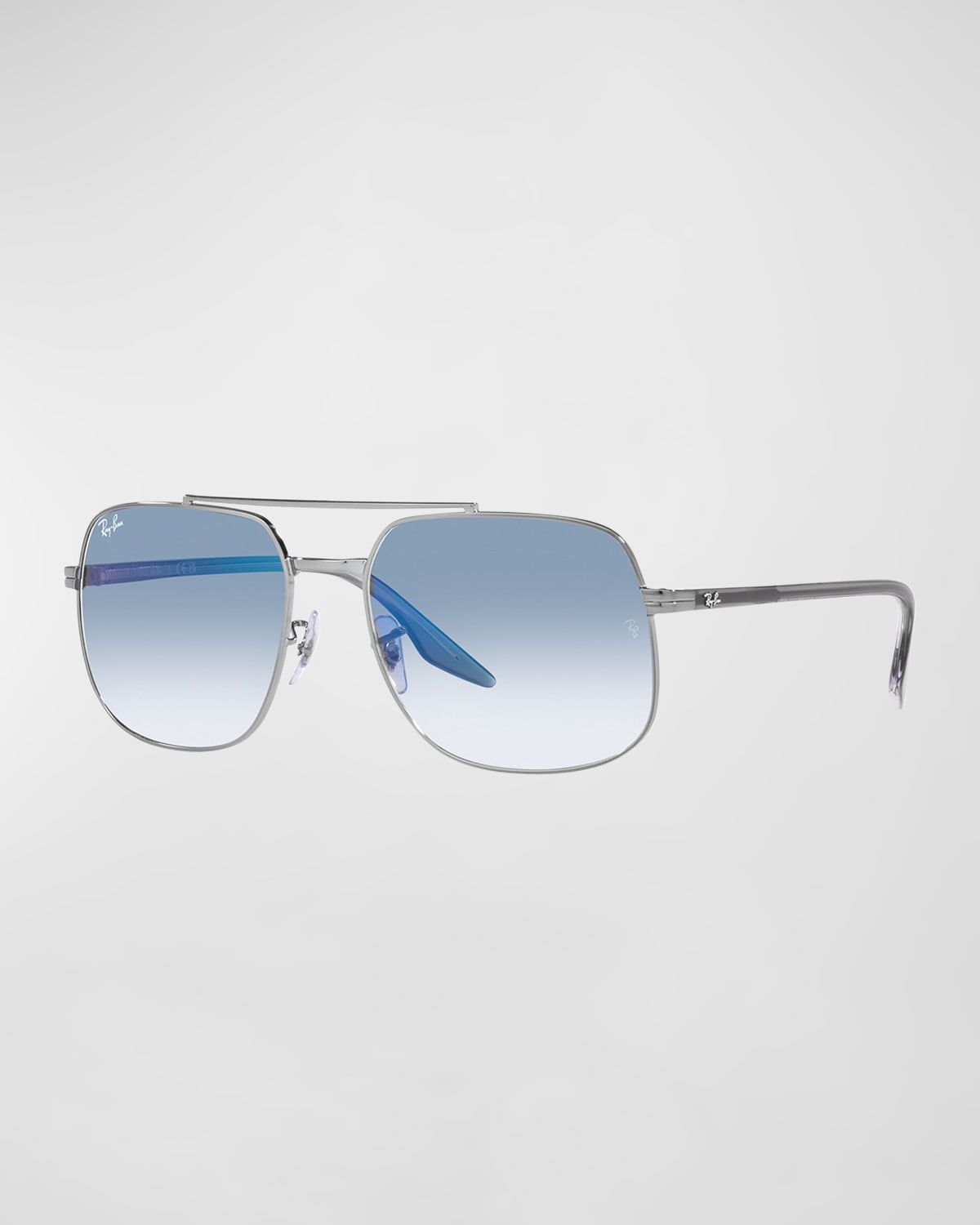 Ray-Ban Men's Metal Double-Bridge Square Sunglasses | Neiman Marcus