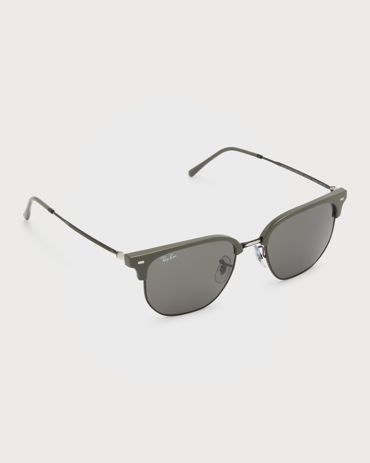 Versace Men's Greca Half-Rim Square Sunglasses | Neiman Marcus
