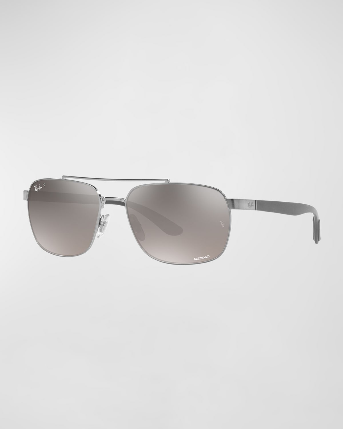 Ray-Ban Men's Metal Double-Bridge Square Sunglasses | Neiman Marcus