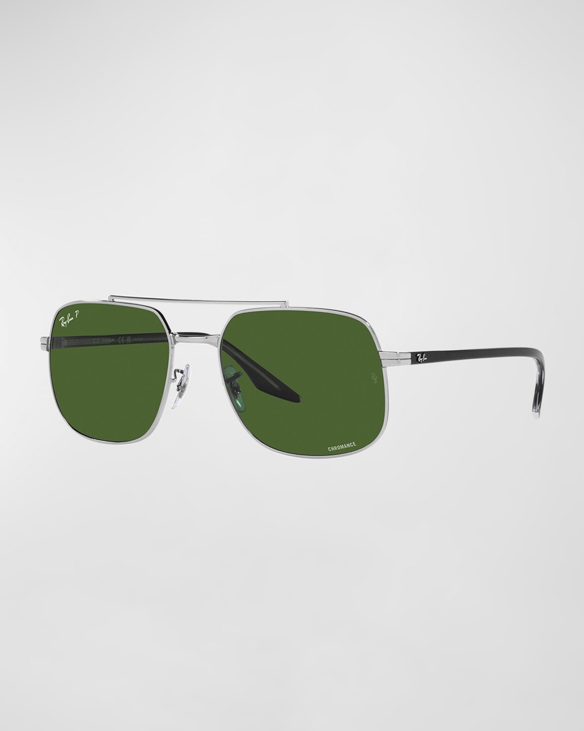 Ray-Ban Men's Metal Double-Bridge Square Sunglasses | Neiman Marcus