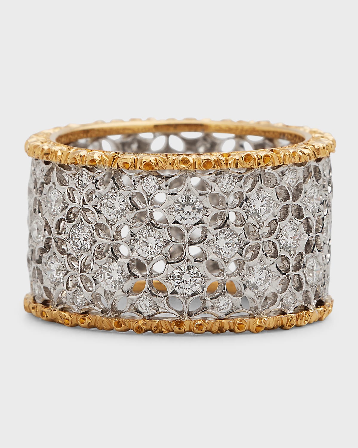 Peruffo 18K Yellow Gold Ink Round Diamond Ring, Size 7 | Neiman Marcus