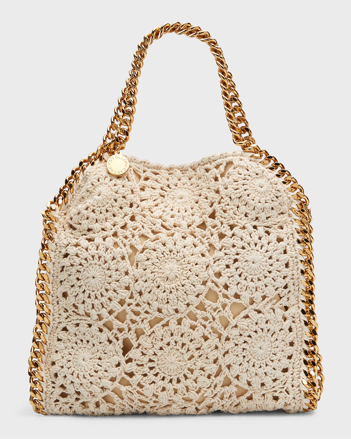 Stella McCartney Small Eco Shaggy Deer Chain Tote Bag | Neiman Marcus