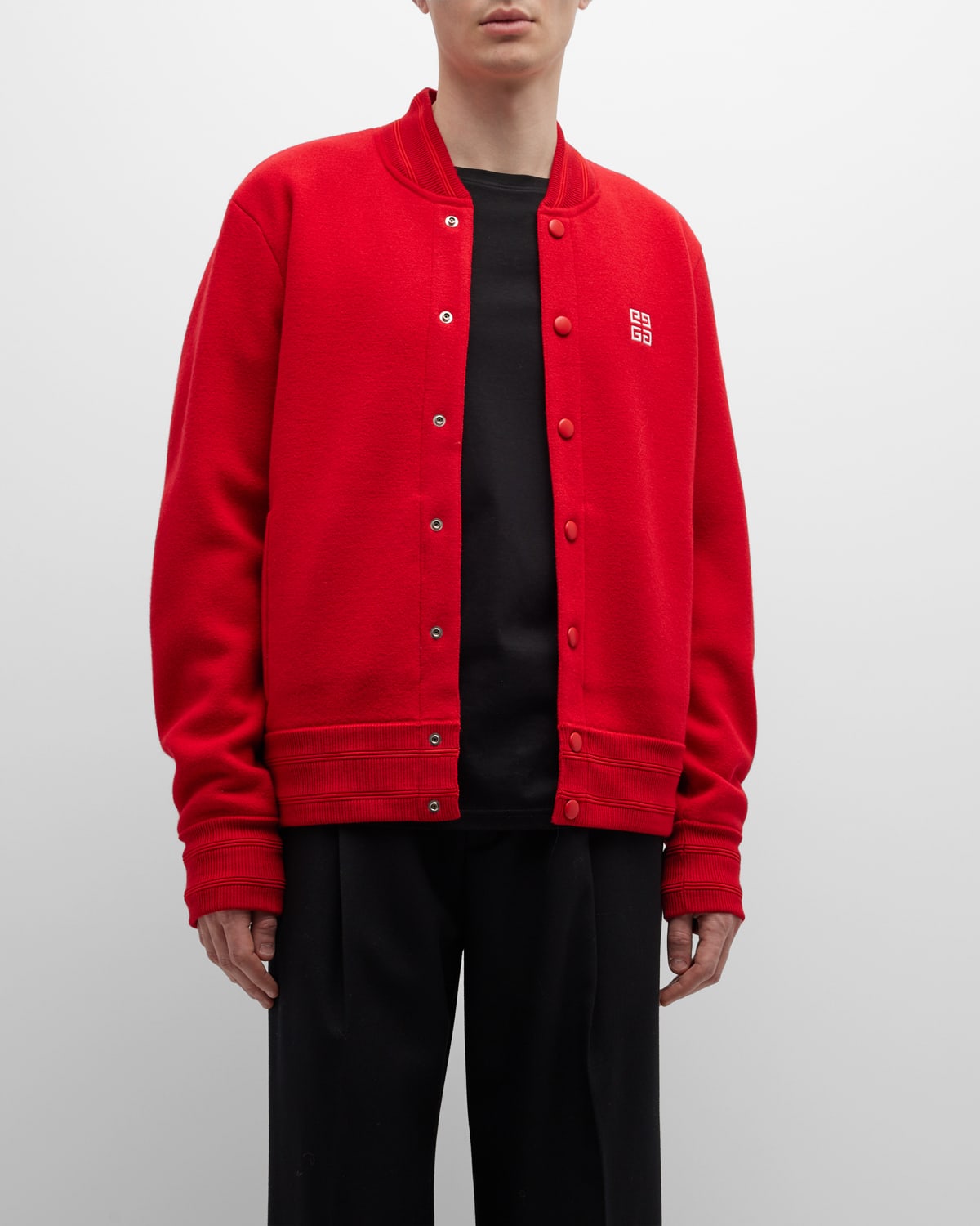 Givenchy Men's Logo Varsity Jacket | Neiman Marcus