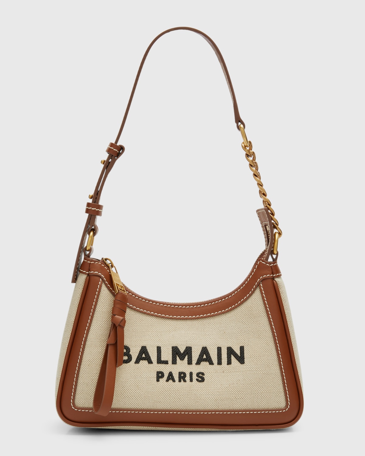 Balmain B Army Logo Canvas Camera Crossbody Bag | Neiman Marcus