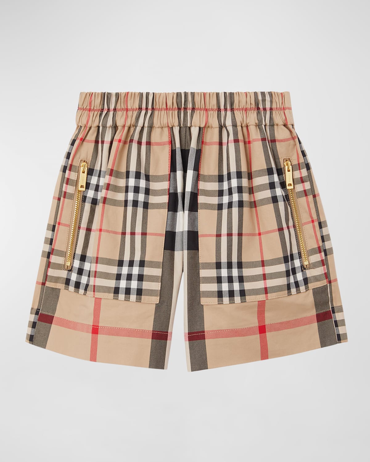 Burberry Girl's Lana Vintage Check Combo Wool Pleated Skirt, Size 3-14 | Neiman Marcus