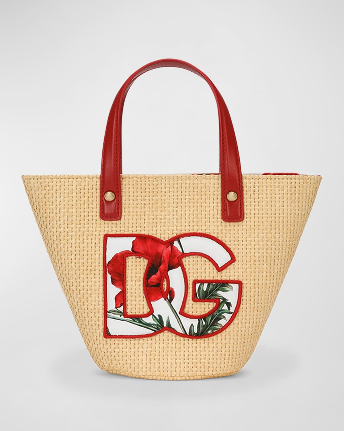 Dolce&Gabbana DG Logo Leather Tote Bag | Neiman Marcus