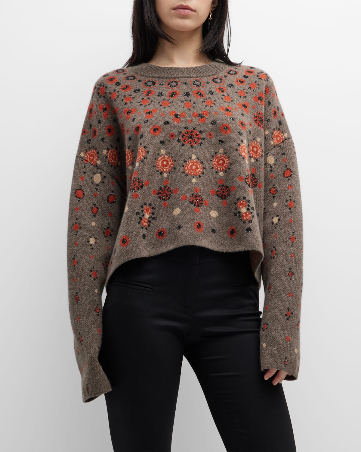 Maison Common Cashmere Sweater w/ Bow Detail | Neiman Marcus