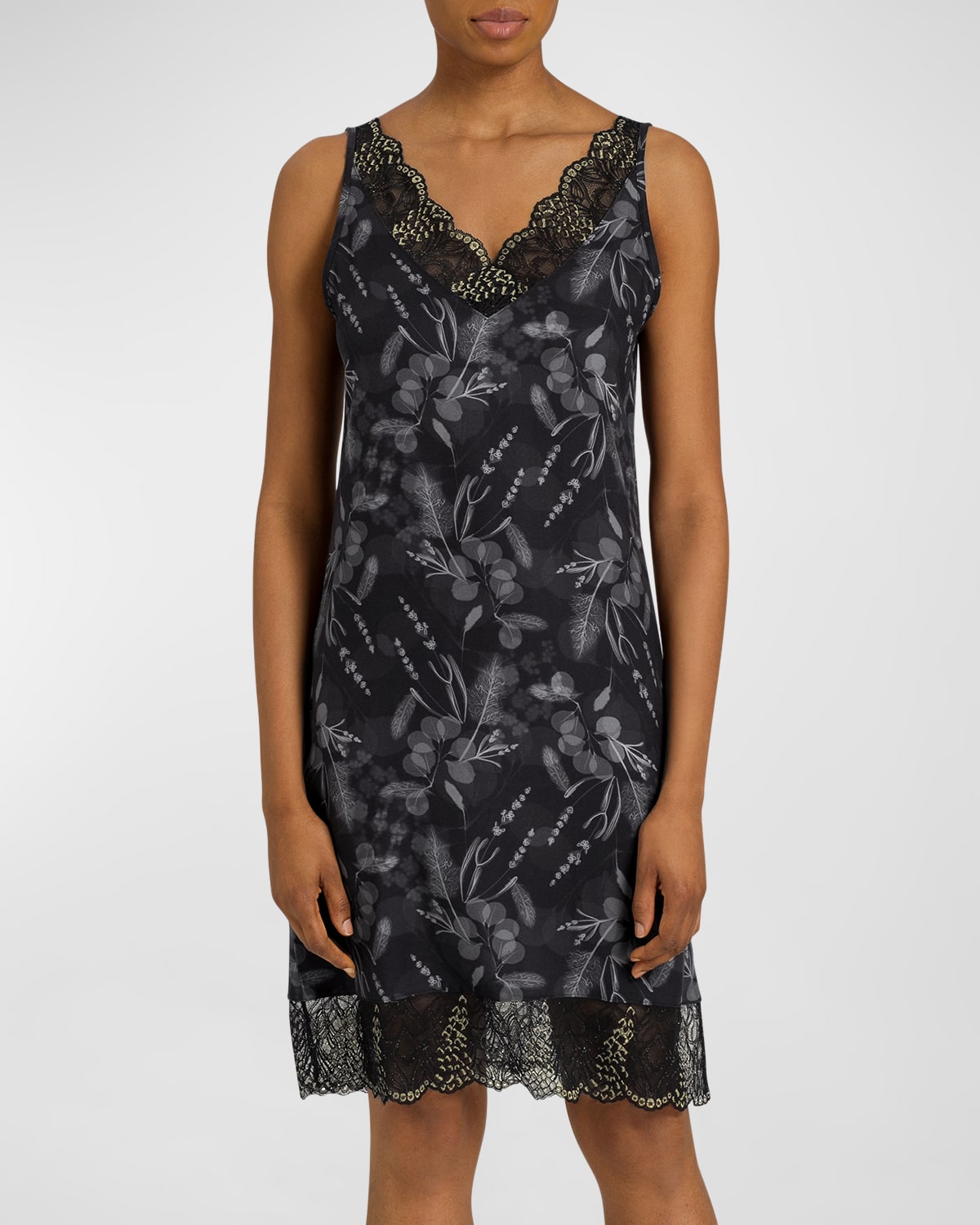 Hanro Zelda Lace-Yoke Nightgown | Neiman Marcus