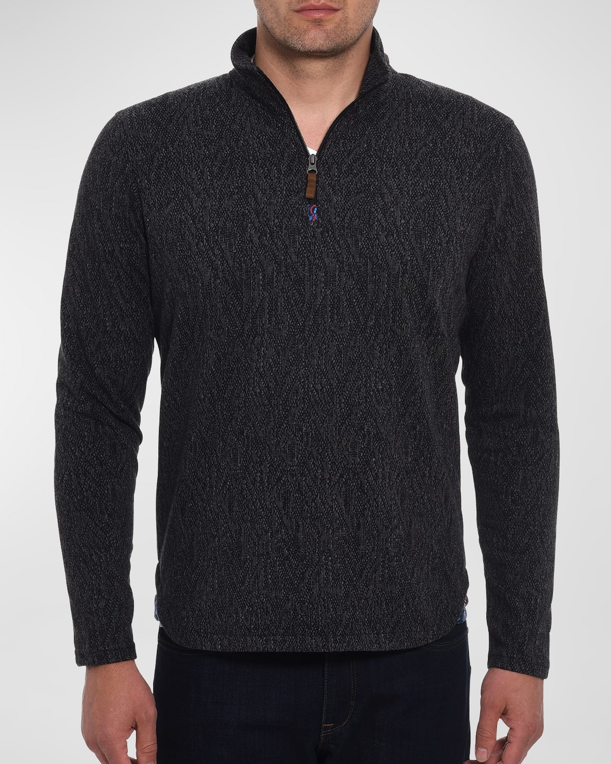 Robert Graham Men's Polaris Quarter-Zip Sweater | Neiman Marcus