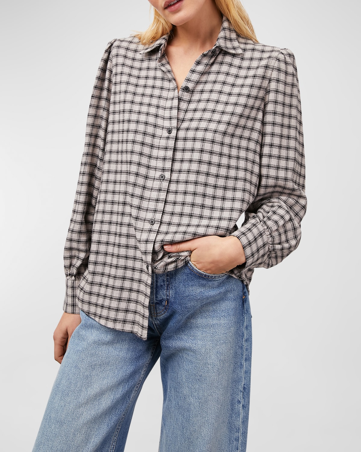 Ramy Brook Tien Button-Front Shirt | Neiman Marcus
