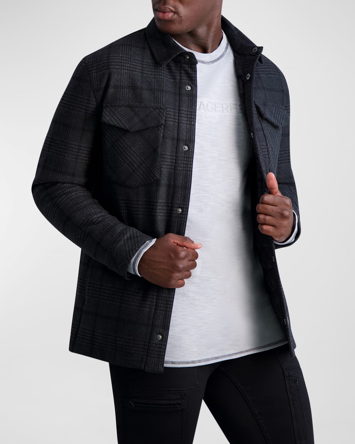 Vince Men's Quilted Shirt Jacket | Neiman Marcus