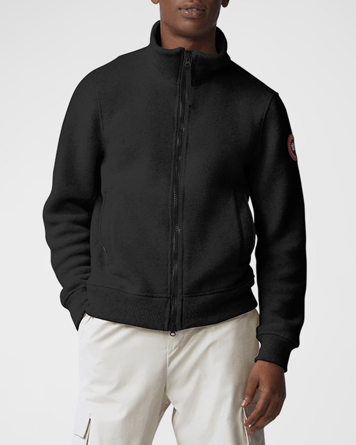 Canada Goose Men's Lawson Fleece Full-Zip Jacket | Neiman Marcus