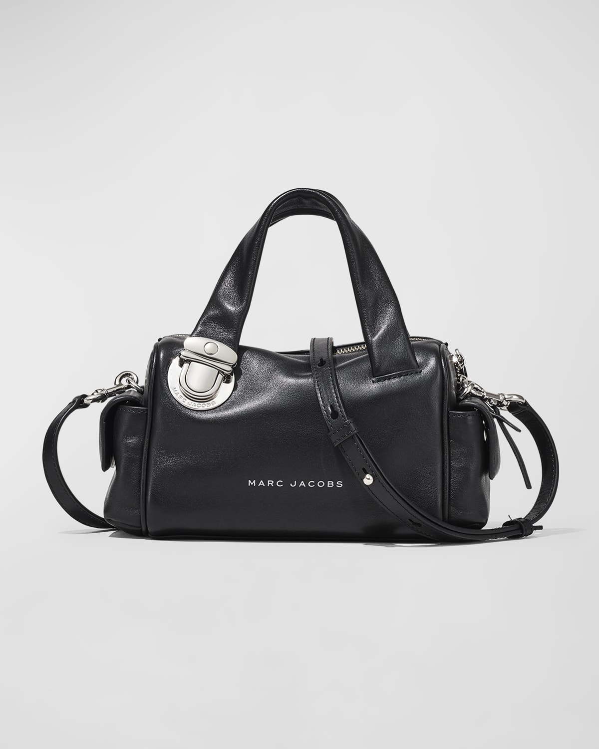 Marc Jacobs The Studded Pushlock Mini Satchel | Neiman Marcus Marc Jacobs The Studded Pushlock Mini Satchel | Neiman Marcus