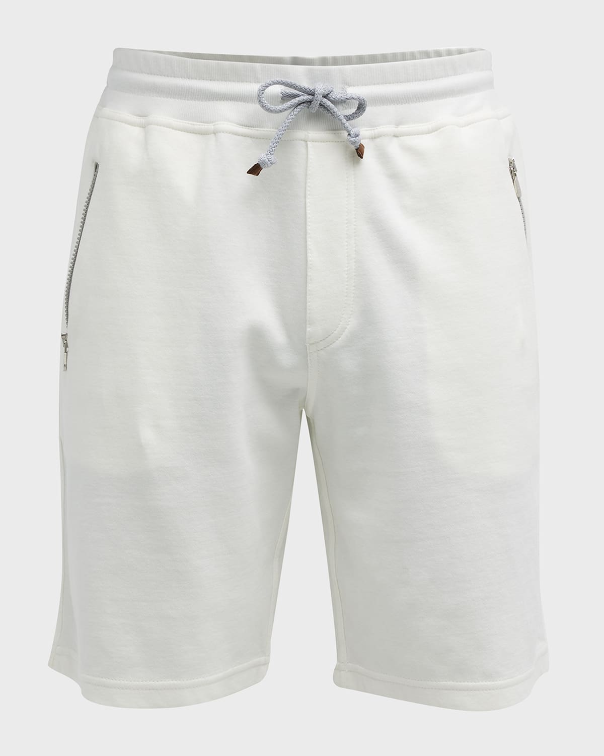 Brunello Cucinelli Men's Pleated Drawstring Shorts | Neiman Marcus