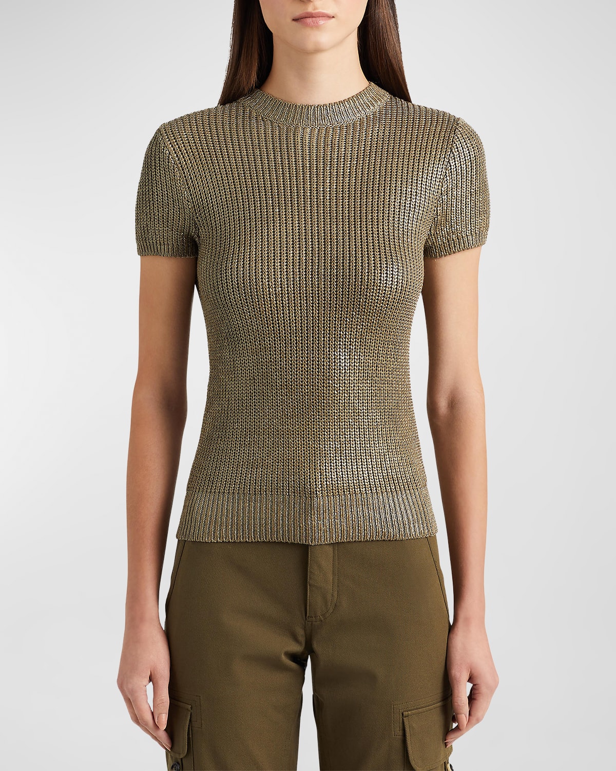 Ralph Lauren Collection Short-Sleeve Cashmere Pullover | Neiman Marcus