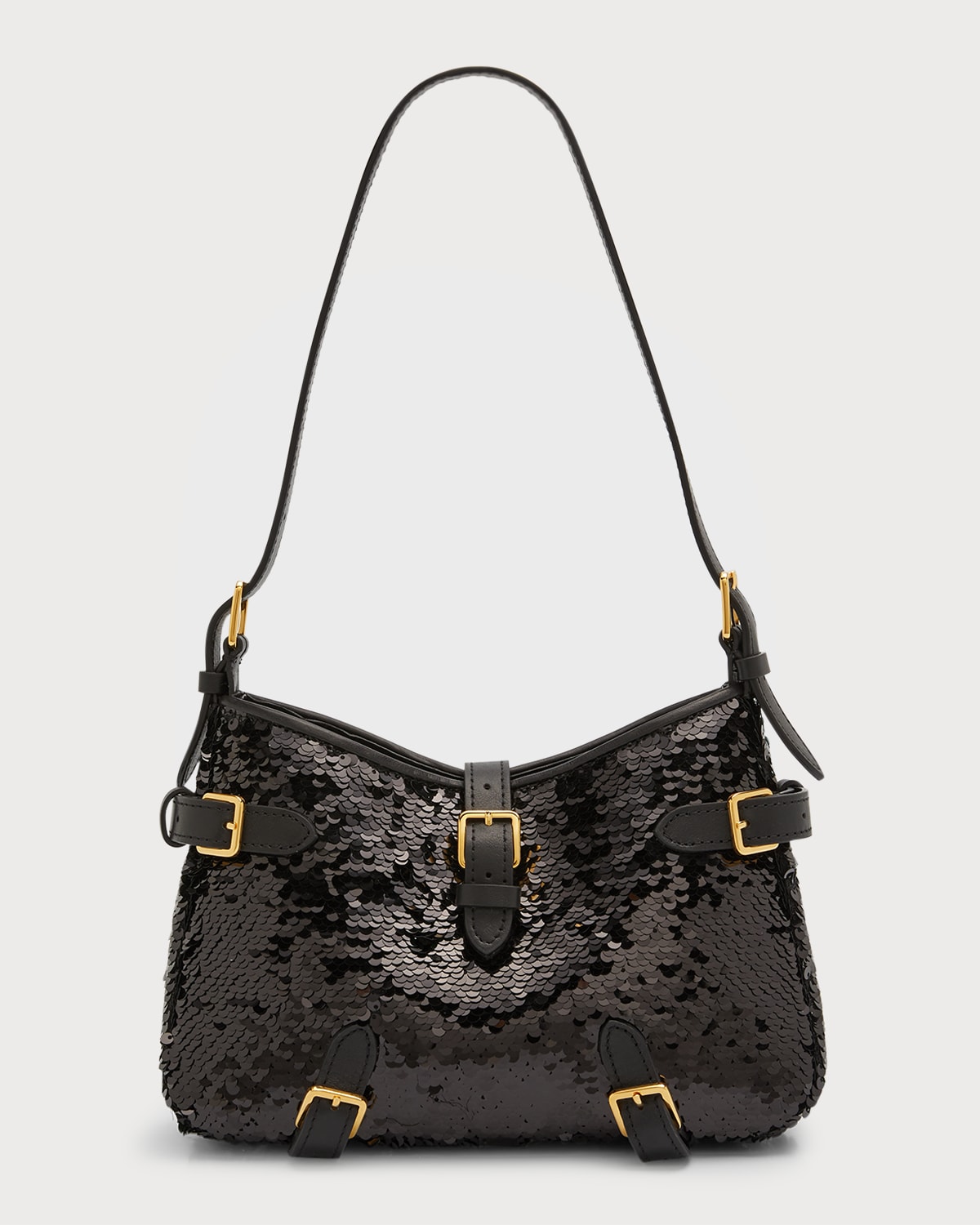 Jimmy Choo Bonny Sequins Chain Shoulder Bag | Neiman Marcus