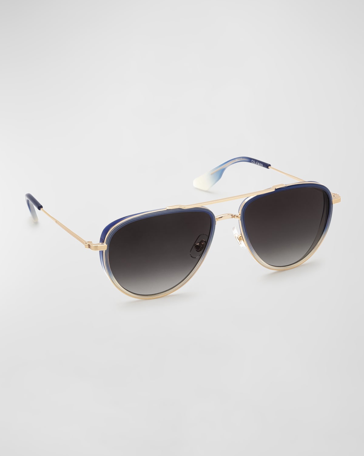 Vintage Frames Company Men's Gold-Plated Aviator Sunglasses | Neiman Marcus