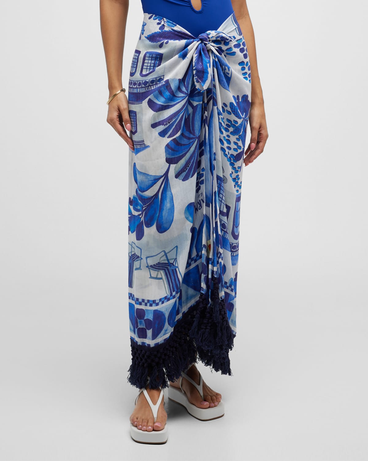 Farm Rio Neon Garden Sarong Coverup | Neiman Marcus