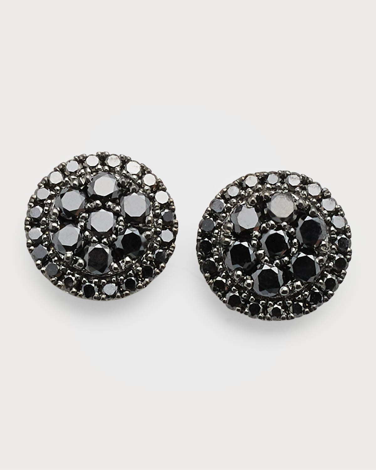 Frederic Sage Firenze II 18k White Gold Diamond & Sapphire Earrrings ...