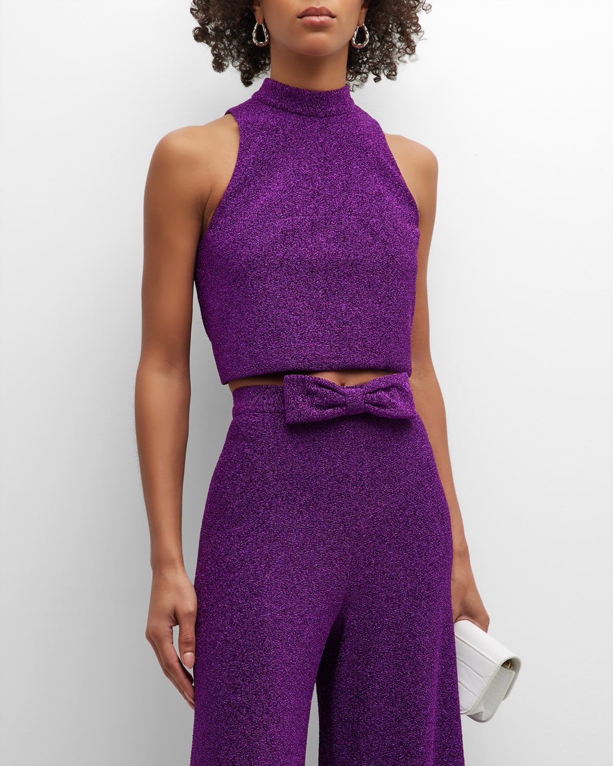 Alexis Jada Keyhole Halter Wide-Leg Jumpsuit | Neiman Marcus