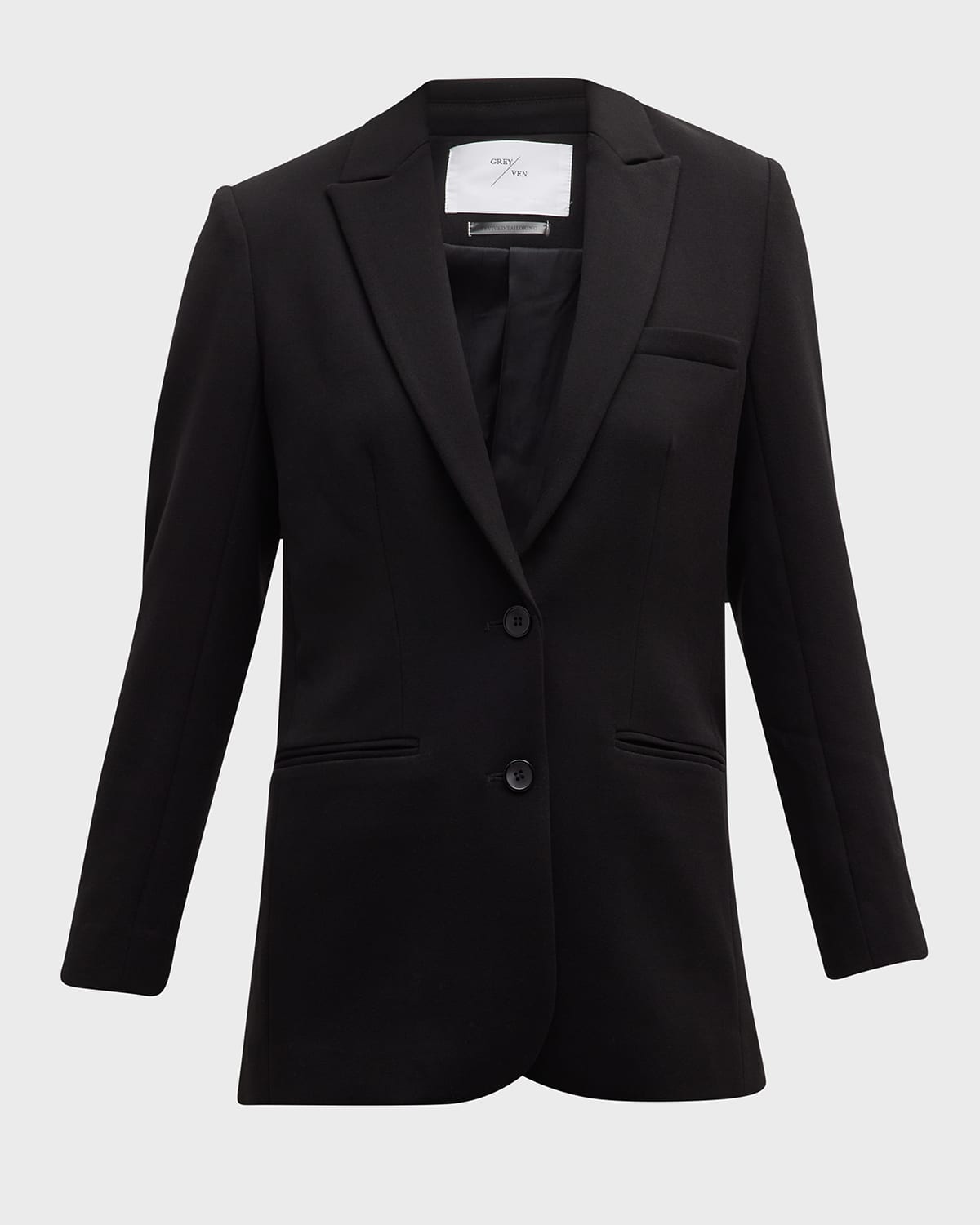 Trina Turk Mira Single-Button Peak-Lapel Jacket | Neiman Marcus