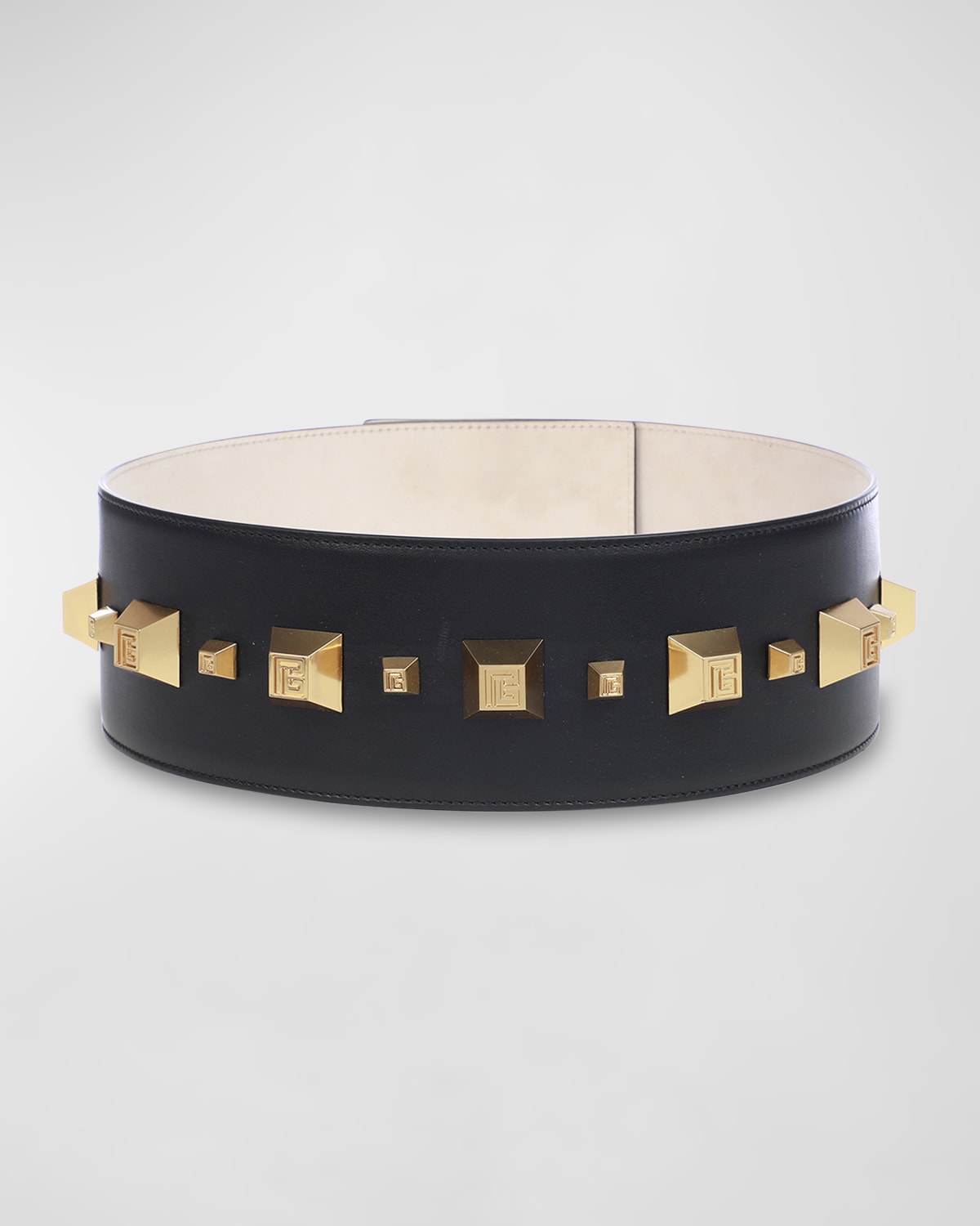 Balmain Leopard-Print Leather Belt | Neiman Marcus