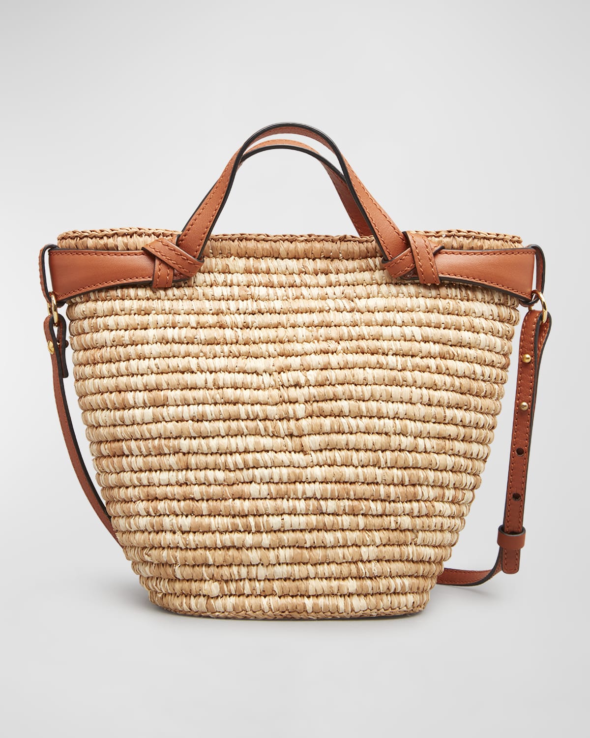 Ulla Johnson Mallorca Mini Multicolor Raffia Crossbody Bag | Neiman Marcus