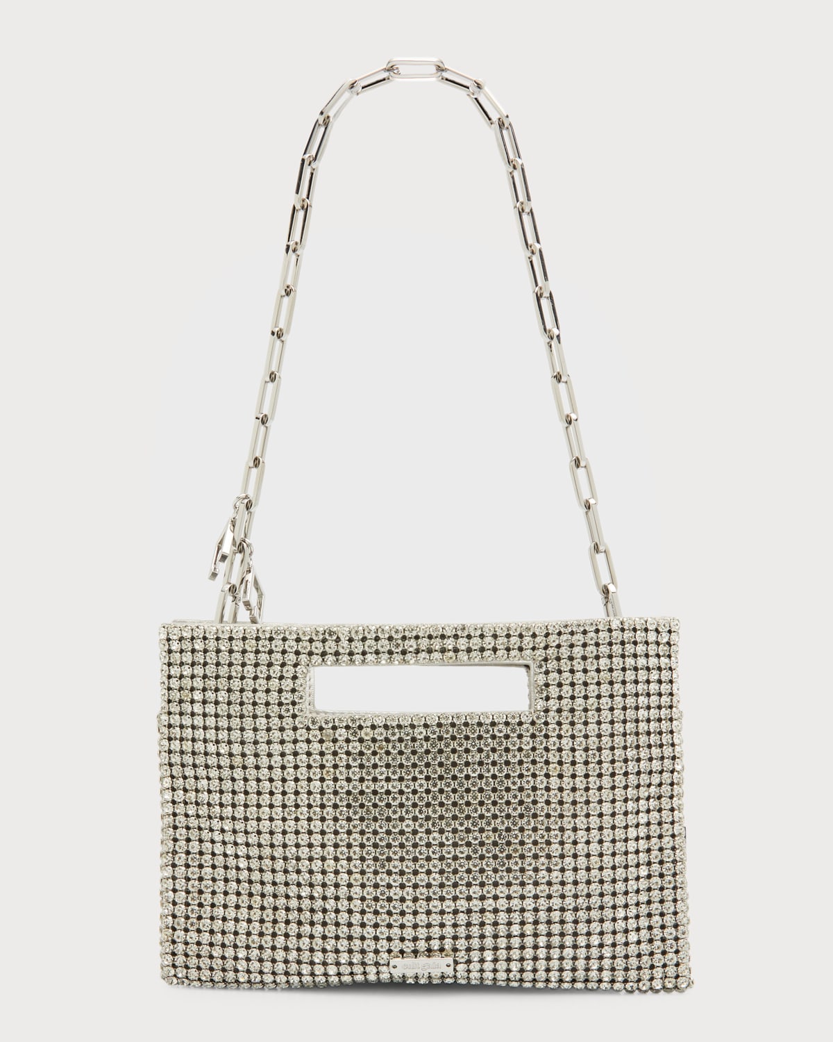 Cult Gaia Mirai Allover Crystal Chain Shoulder Bag | Neiman Marcus
