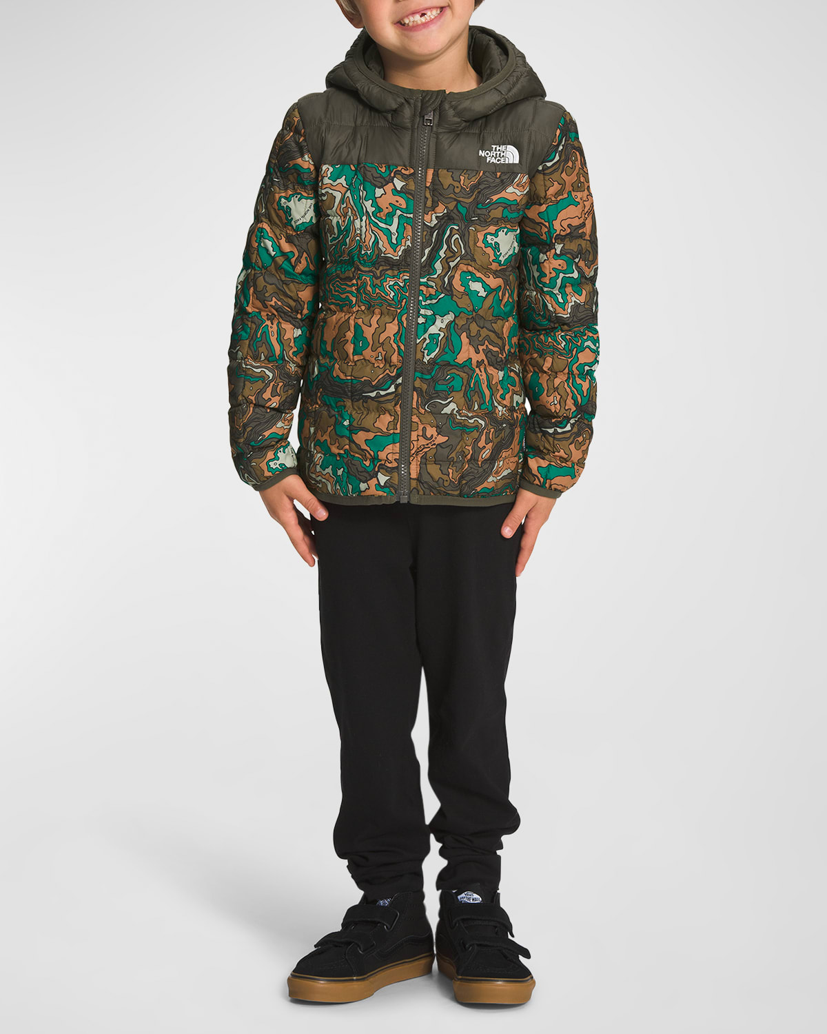 The North Face Boy's Thermoball Graphic Bear-Print Hooded Jacket, Size ...
