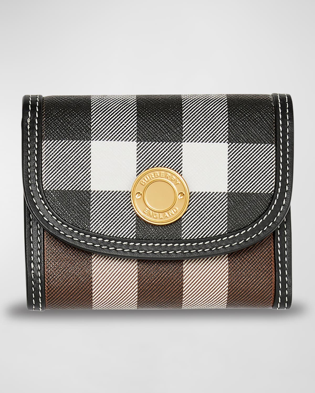Burberry Lancaster Check Trifold Wallet | Neiman Marcus