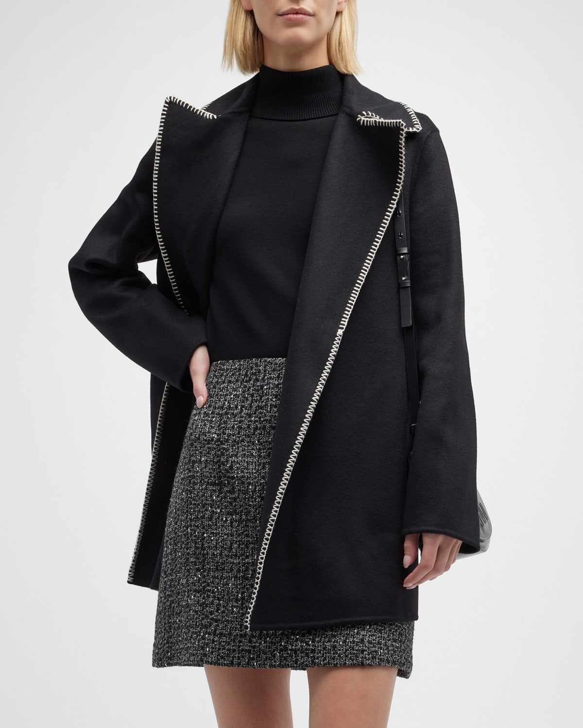 Vince Draped Open-Front Cardigan | Neiman Marcus