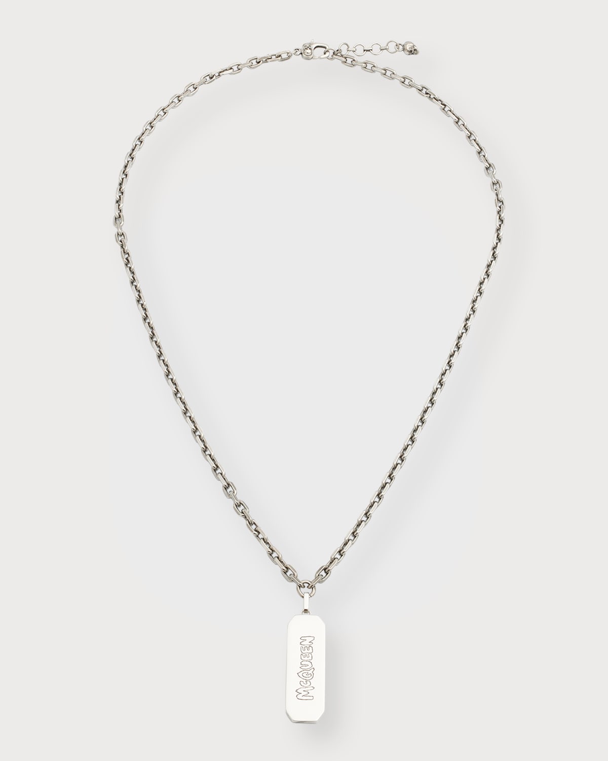 Versace Men's Two-Tone Logo Necklace | Neiman Marcus