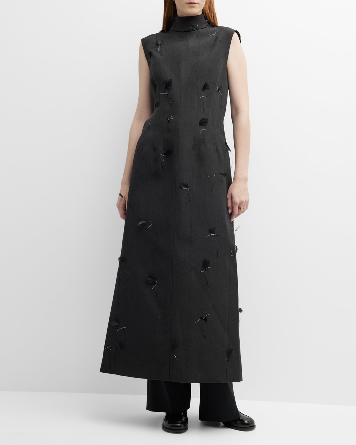 THE ROW Brynlee Open-Back Halter Maxi Dress | Neiman Marcus